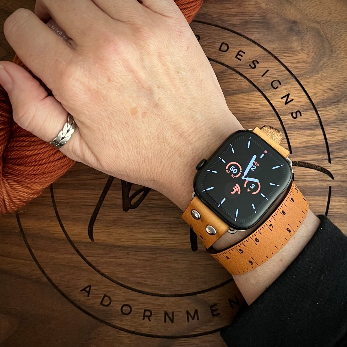 RULER DOUBLE WRAP LEATHER BANDS FOR APPLE WATCH – Birdie Parker Designs