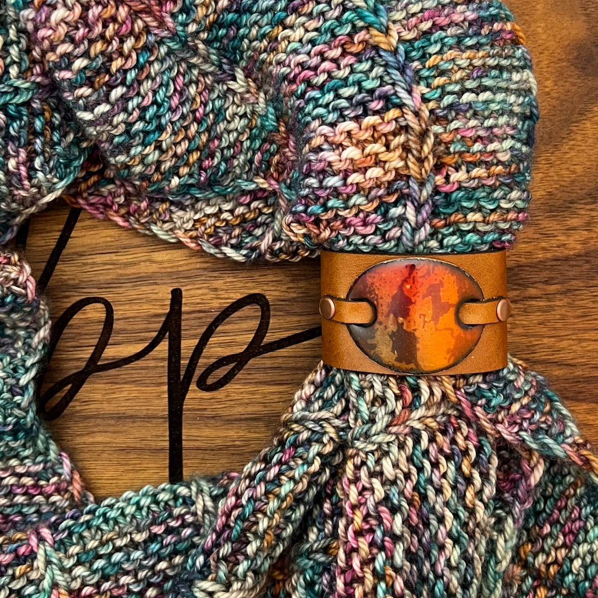 ENAMEL AND LEATHER SHAWL CUFF – Birdie Parker Designs